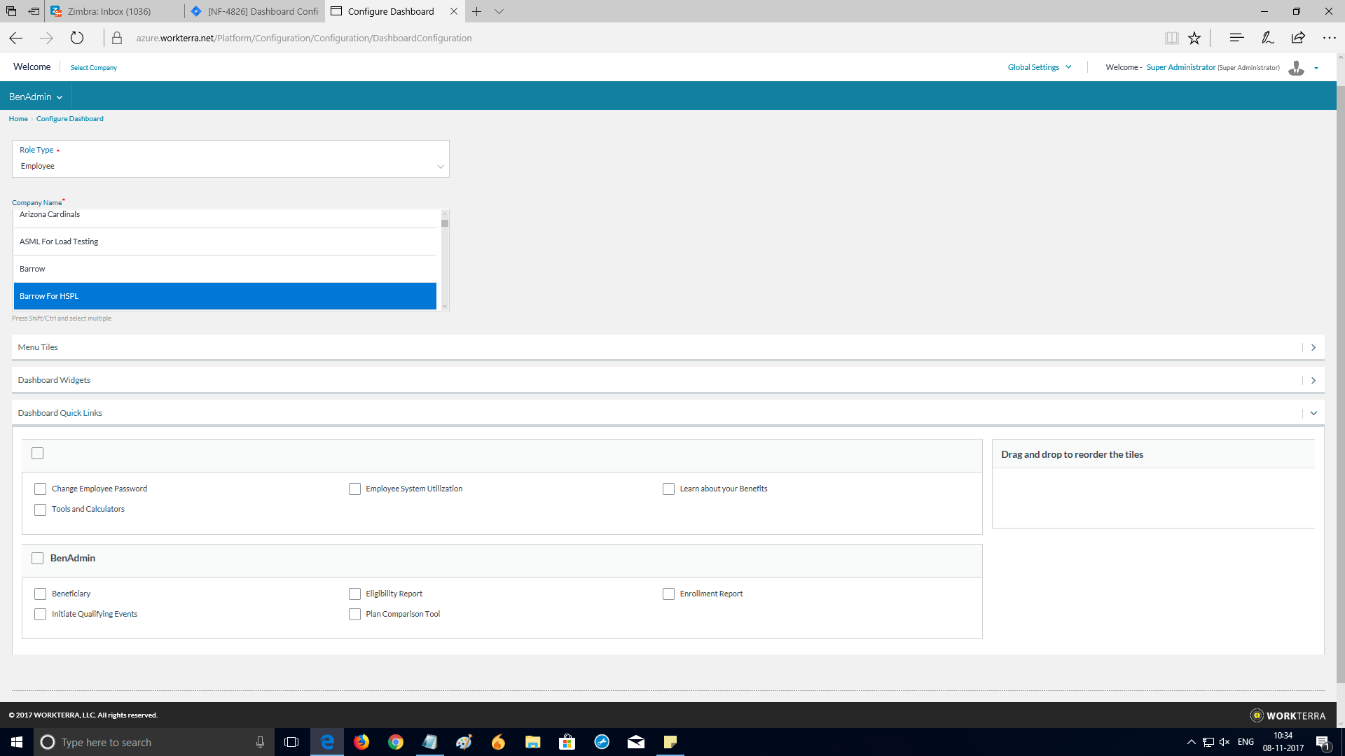 Nf 4826 Dashboard Configuration Hiding Of Irrelevant Options Workterra Jira